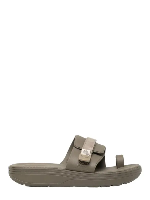 Suicoke Uta Rubber Toe-strap Sandals - Grey