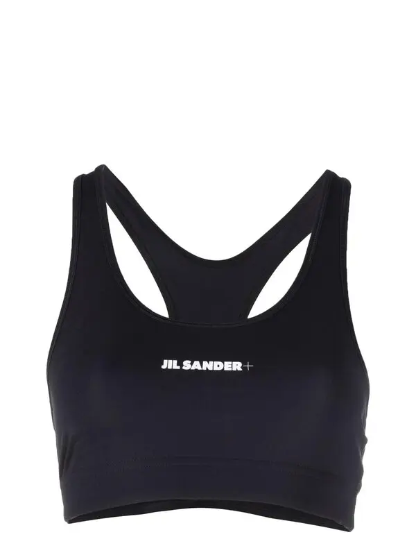 JIL SANDER Logo-print Sports Bra - Black