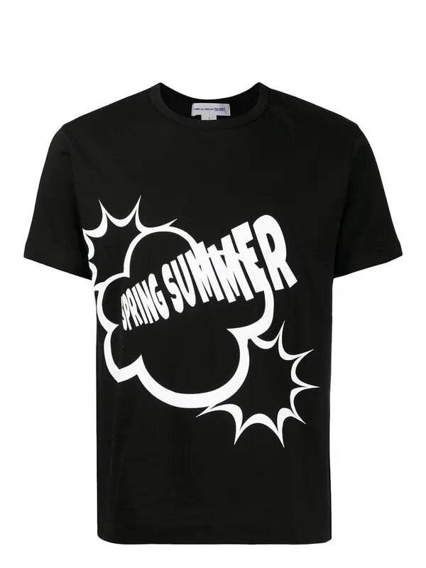 Comme Des Garçons Seasonal Print T-shirt - Black