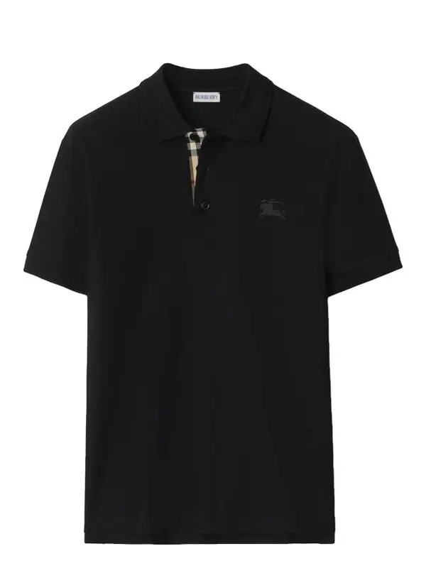 Burberry Cotton Piqué Polo Shirt - Black