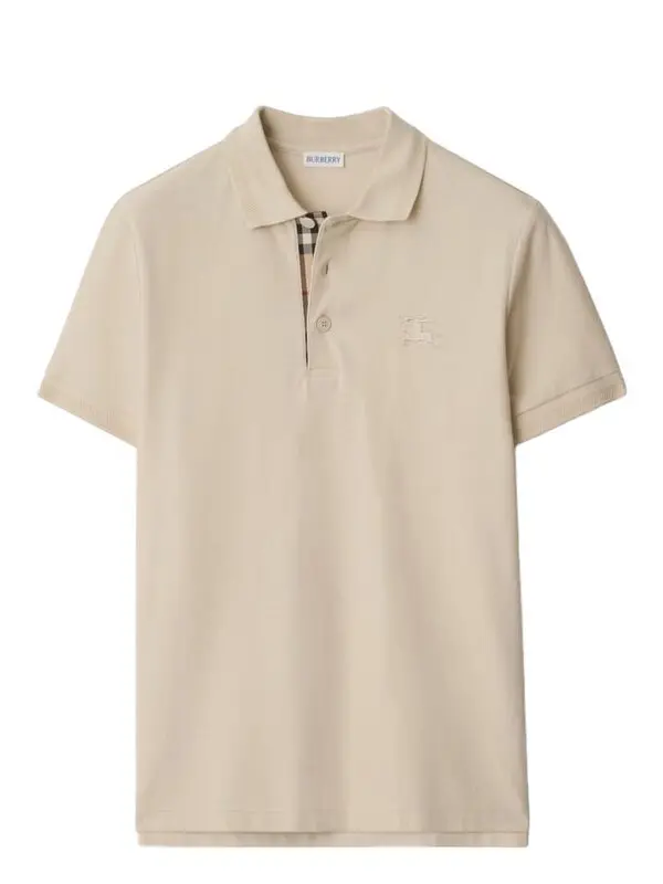 Burberry Cotton Polo Shirt - Clam Beige