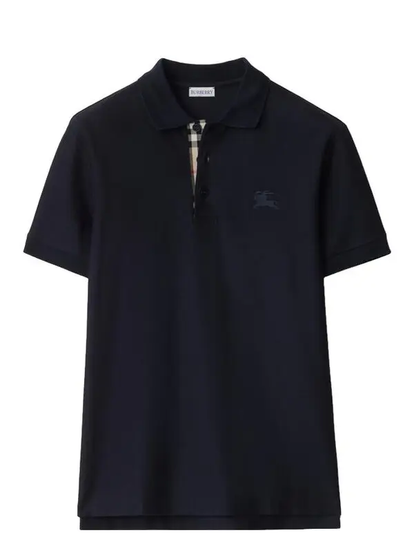 Burberry Cotton Polo Shirt - Coal Blue