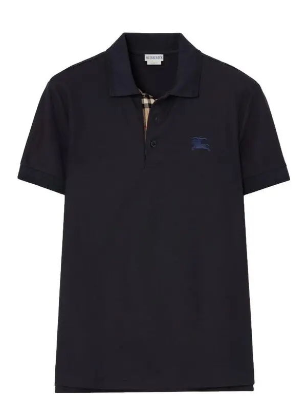 Burberry Cotton Polo Shirt - Iris Purple