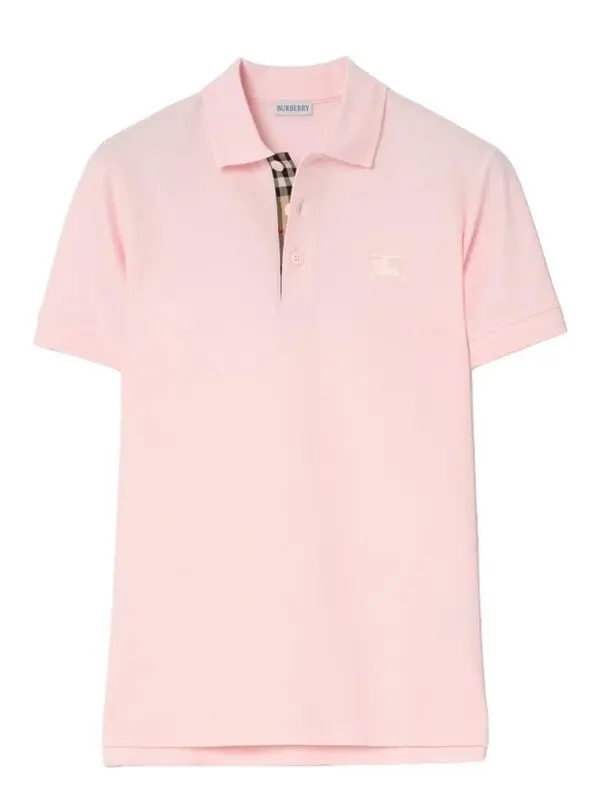 Burberry Cotton Polo Shirt - Mallow Pink