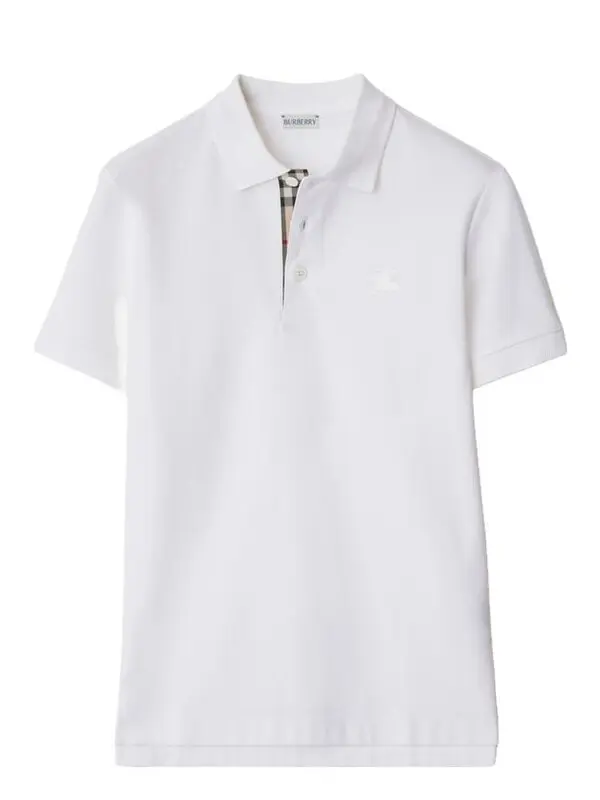Burberry Cotton Polo Shirt - White