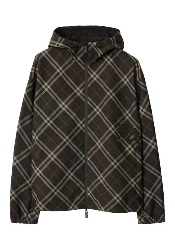 Burberry Reversible Check Hooded Jacket - Truffle Brown