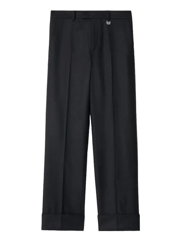 Burberry Wool Tailored Trousers - Brisk Grey
