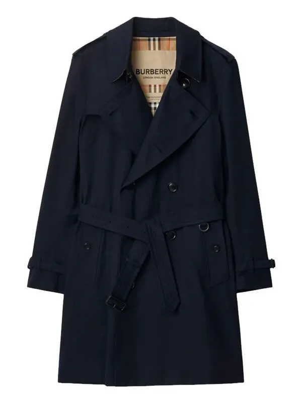Burberry The Kensington Heritage Trench Coat - Coal Blue