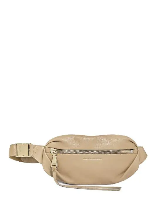 AIMEE Milan Leather Belt Bag - Camel