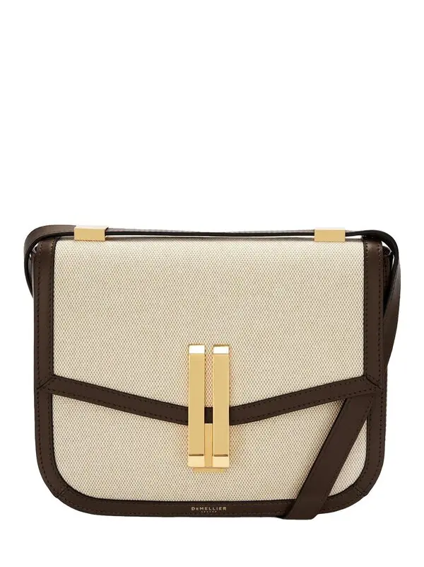 DEMELLIER Vancouver Crossbody Bag - Salt Pepper/mocha