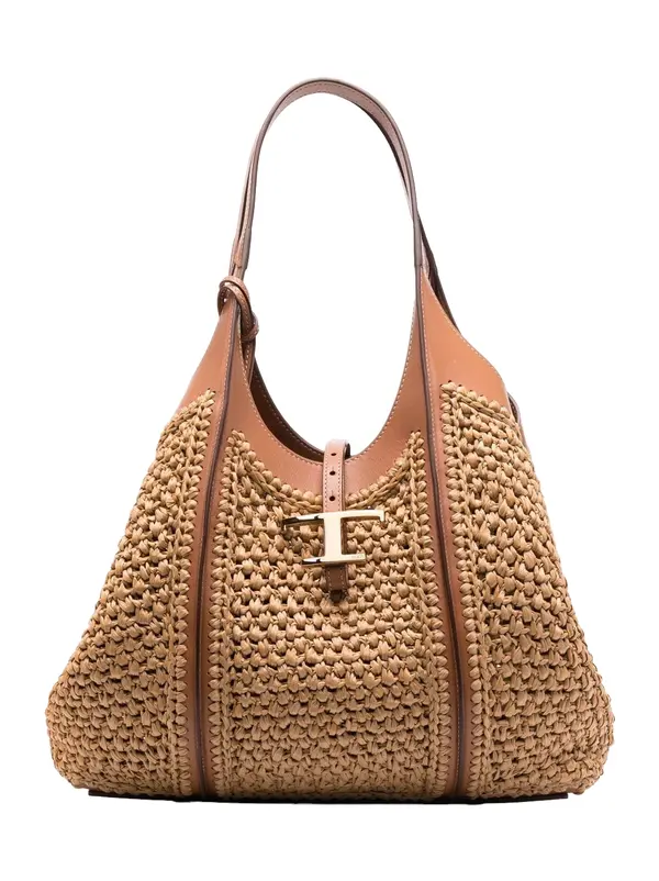 TOD'S Raffia Tote Bag - Neutrals