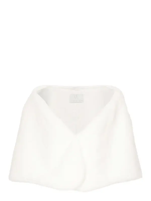 UNREAL FUR Yasmine Faux Fur Wrap - White