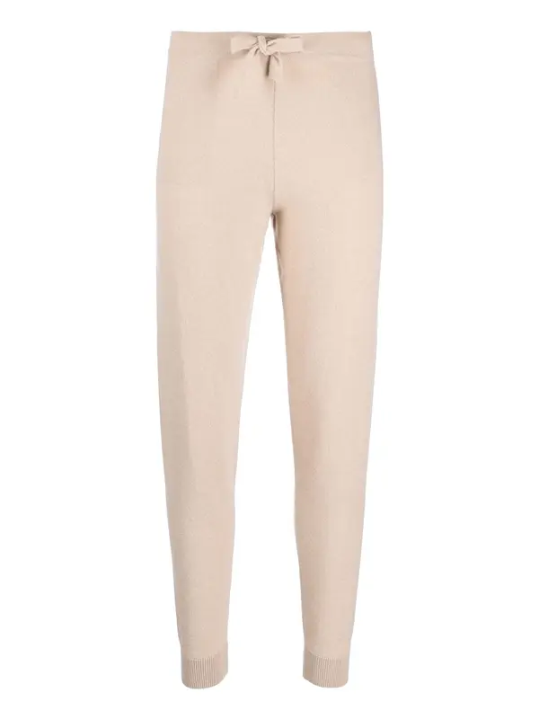 PAULA Tapered-leg Cashmere Trousers - Neutrals