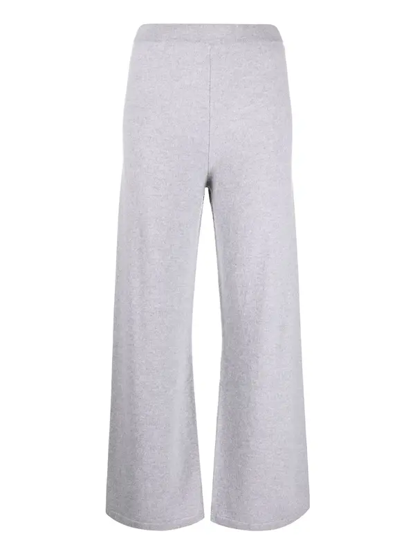 PAULA Wide-leg Cashmere Trousers - Grey