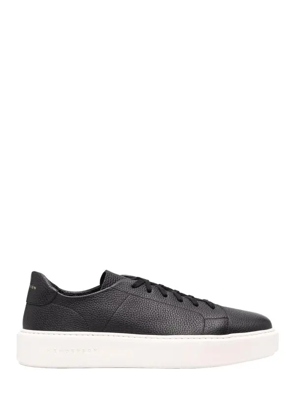 HENDERSON BARACCO Pebbled Low-top Sneakers - Black