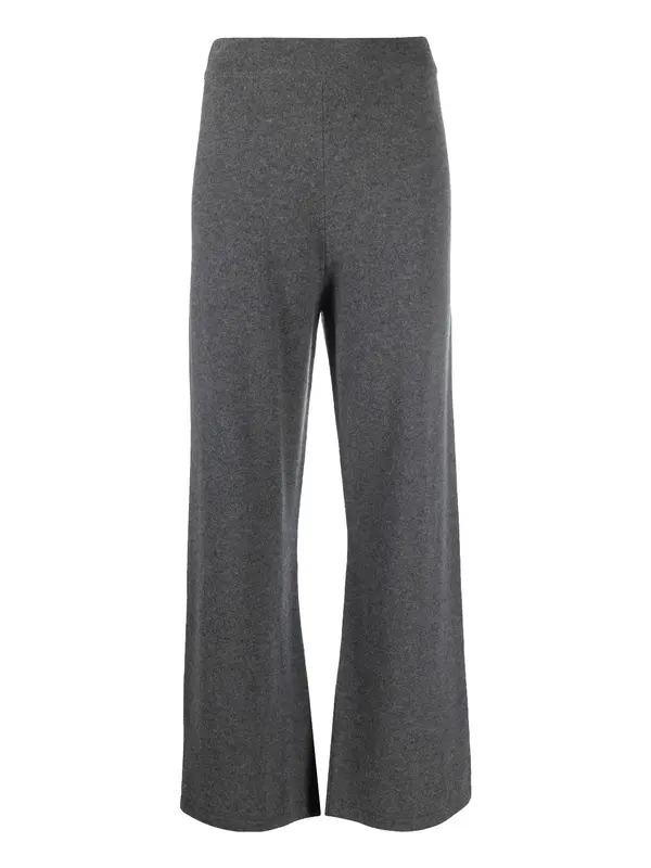PAULA Straight Leg Cashmere Trousers - Grey