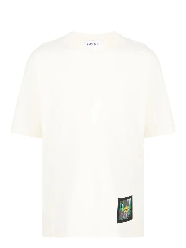 AMBUSH Wksp Logo-patch T-shirt - Neutrals