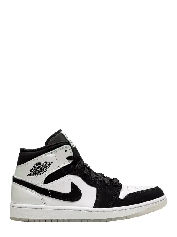 JORDAN Air 1 Mid Se Diamond Sneakers - Black