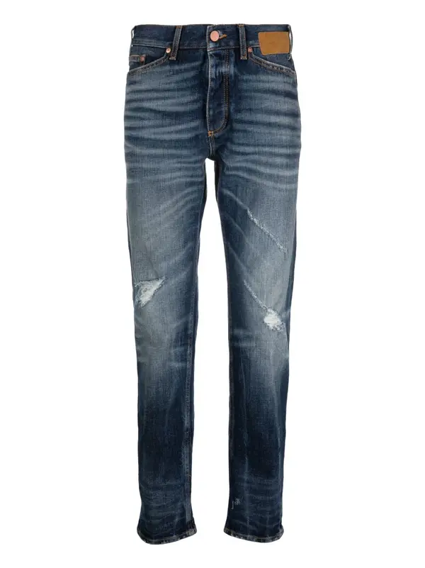 Palm Angels Slim-fit Straight-leg Jeans - Blue