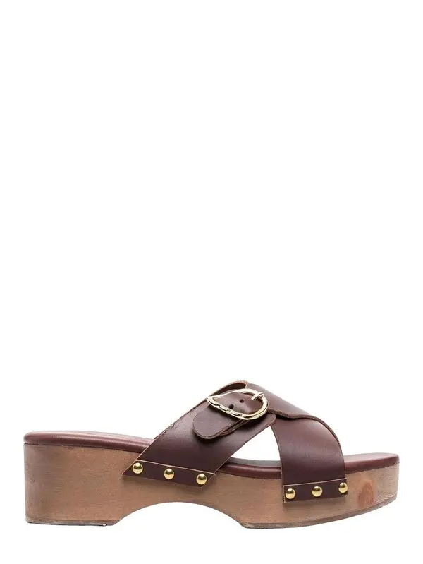 ANCIENT GREEK SANDALS Marilisa Clog Sandals - Brown