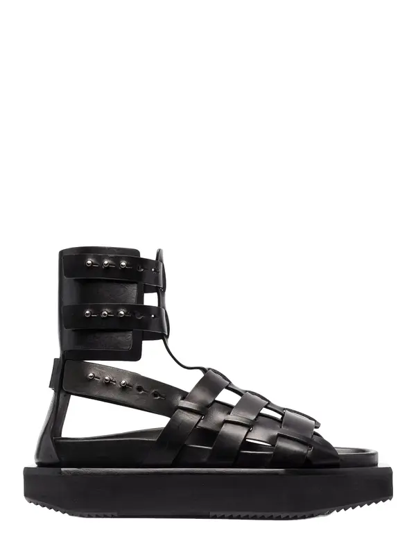 Rick Owens Turbo Cyclop Platform Sandals - Black