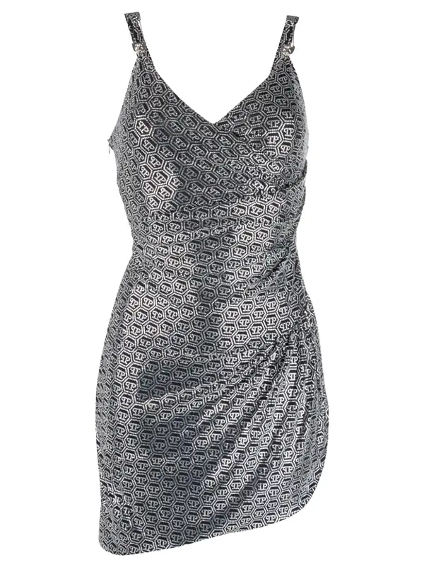 Philipp Plein Crystal-embellished Mini Dress - Black