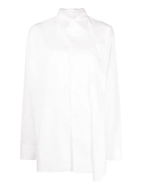 Y’s Long-sleeve Cotton Shirt - White