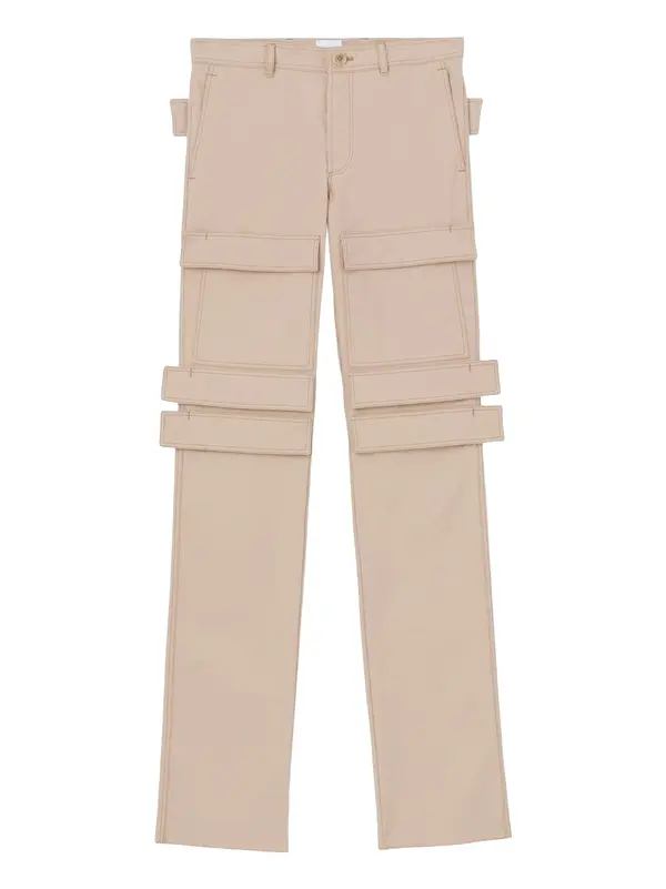 Burberry Panel-detail Cargo Trousers - Neutrals