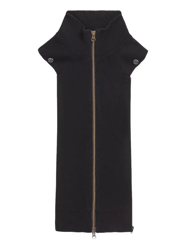 Veronica Beard Uptown Cashmere Dickey - Black