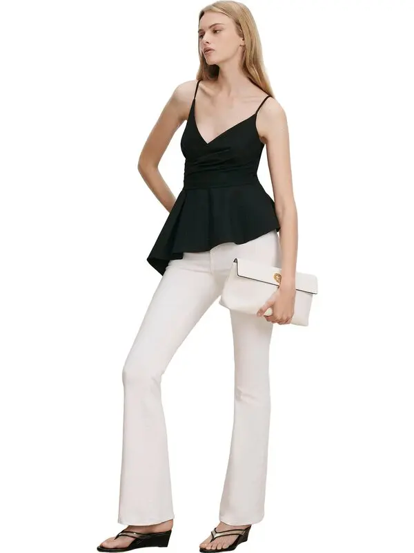 Veronica Beard Beverly Skinny-flare Jean - White