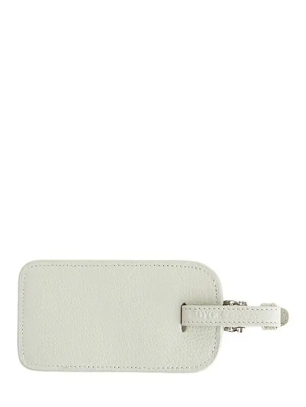 ROYCE NEW YORK Leather Luggage Tag - Sage Green