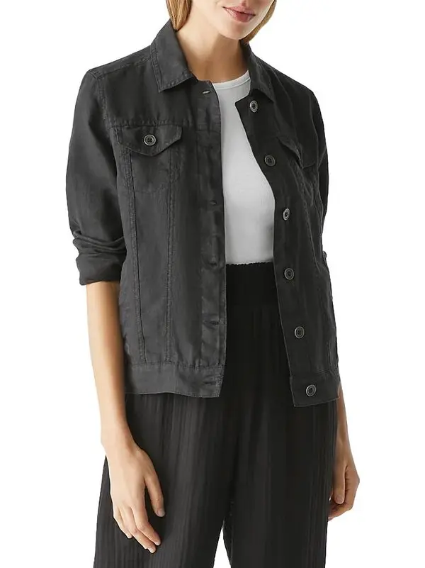 Michael Stars Linen Jacket - Black