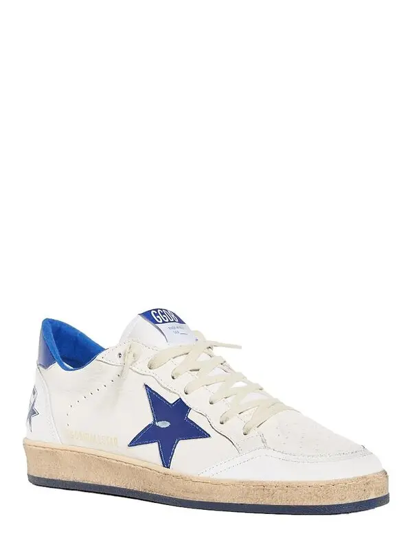 Golden Goose Ball Star Low Top Sneakers - White/blue