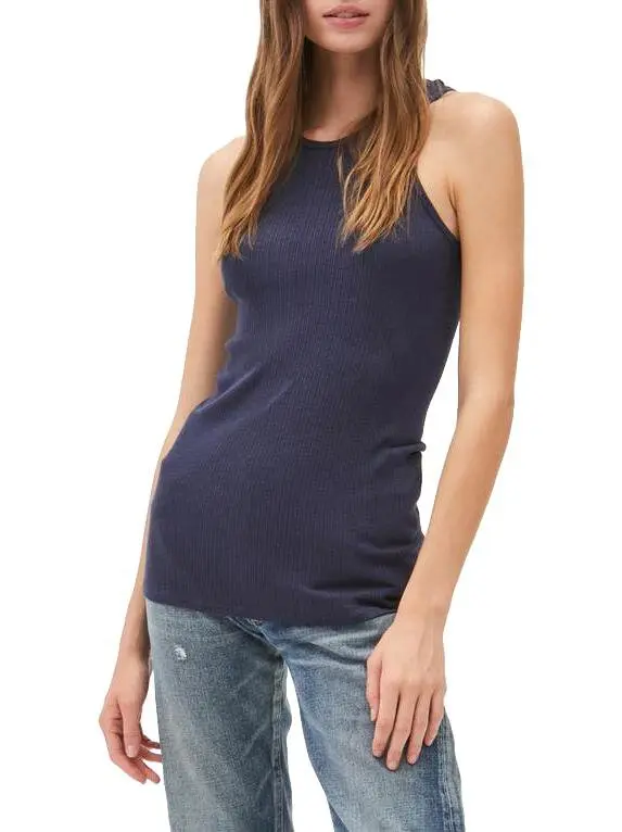 Michael Stars Alana Cotton & Modal Racerback Tank - Admiral