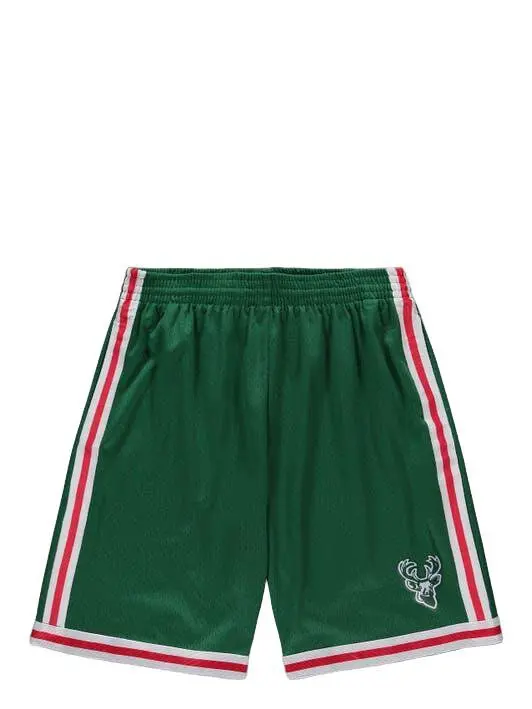 Mitchell & Ness Milwaukee Bucks Hardwood Classics Team Swingman Shorts - Green