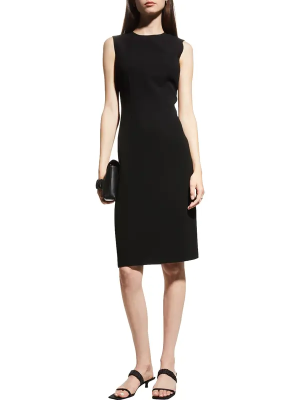 Lafayette 148 New York Harpson Crepe Sheath Dress - Black