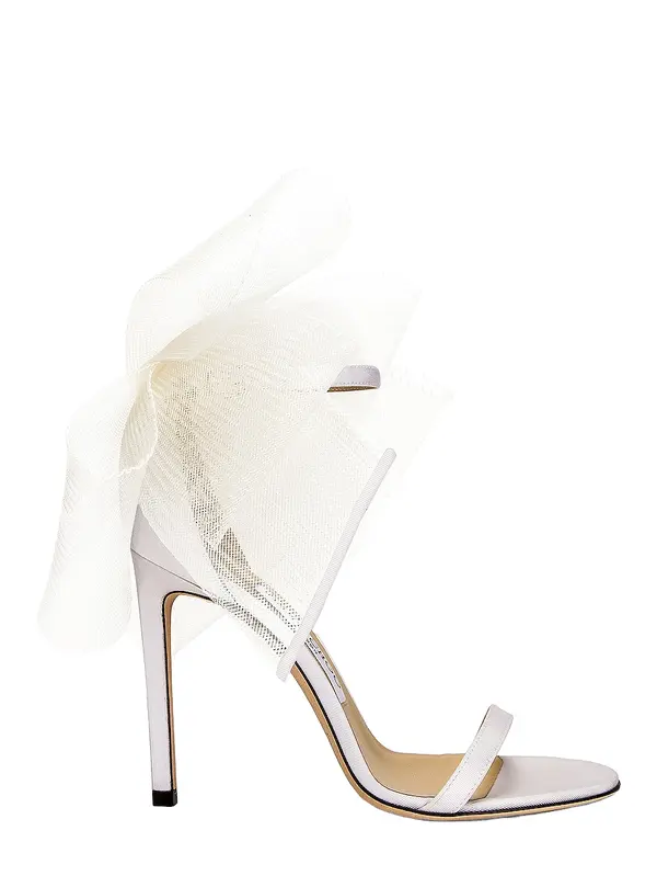 JIMMY CHOO Aveline 100 Sandal - Latte