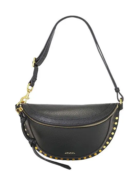 Isabel Marant Étoile Skano Bag With Gold-tone Studs - Black