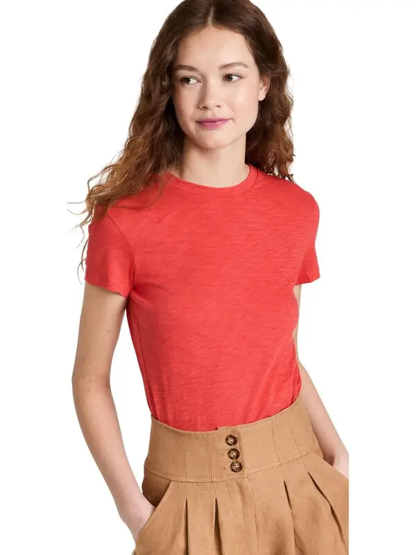 Theory Tiny Tee - Poppy