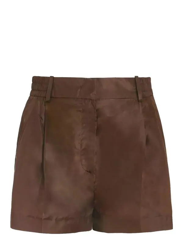 Valentino Garavani Pressed-crease Tailored Shorts - Brown