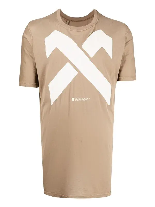 Boris Bidjan Saberi Logo-print T-shirt - Brown