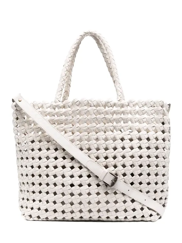 Officine Creative Leather Tote Bag - White