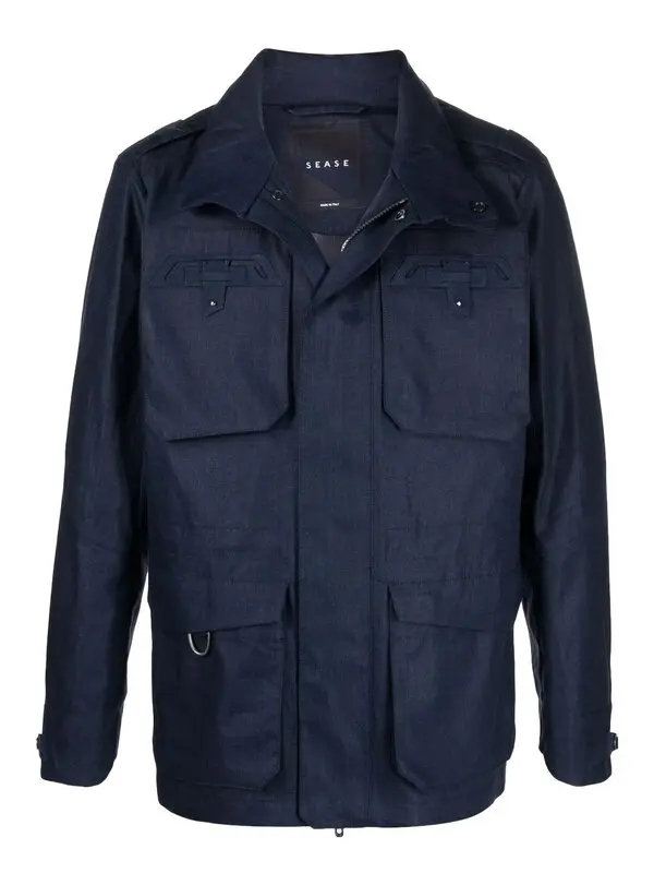 Sease Endurance Linen Field Jacket - Blue