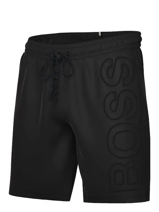 BOSS Whale Logo Swim Trunks - Black