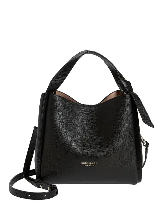 Kate Spade New York Knott Medium Leather Tote - Black