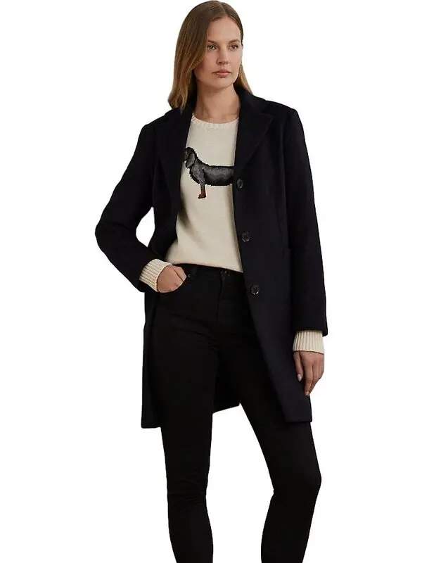 Ralph Lauren Tailored Wool-blend Coat - Black