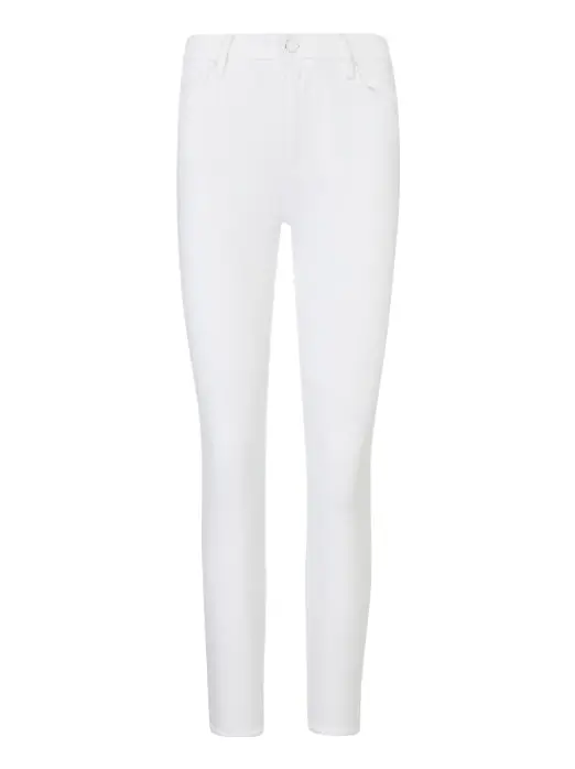Paige Hoxton Cropped Skinny Jeans - Crisp White