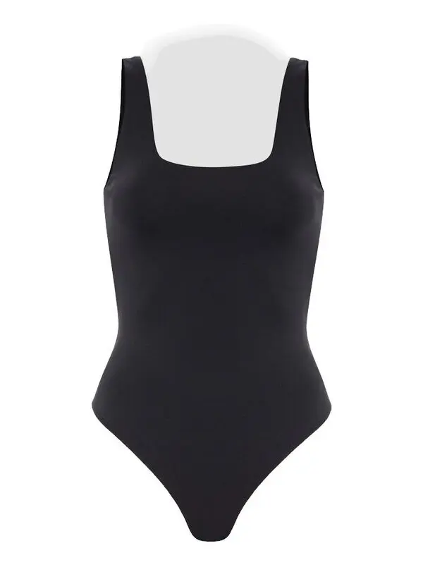 Good American Sculpting Modern Tank Bodysuit - Black