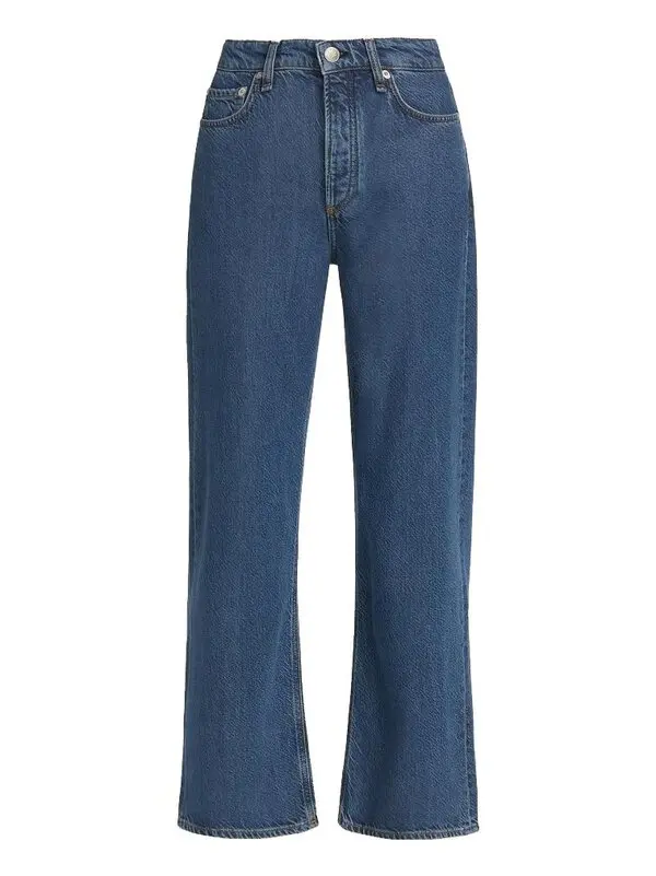 Rag & Bone Logan Mid-rise Featherweight Wide-leg Jeans - Lily