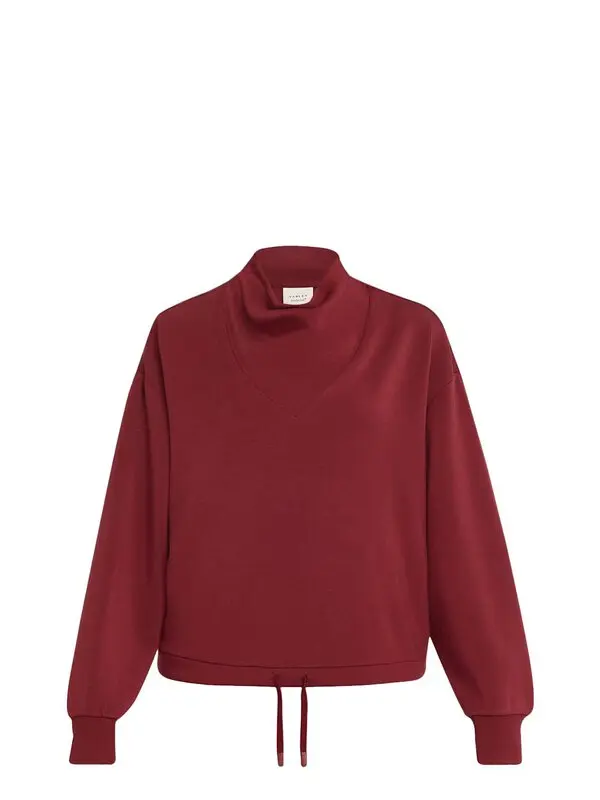 Varley Betsy Turtleneck Sweatshirt - New Maroon
